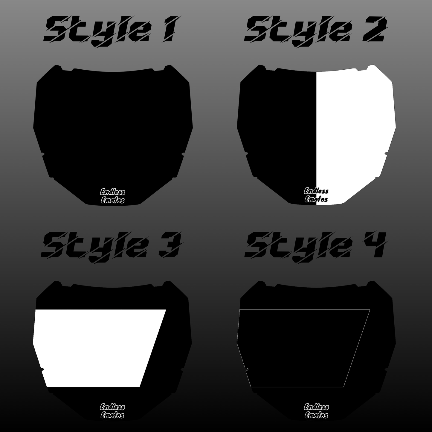 ODI Front Plate Decal – Endless Emotos